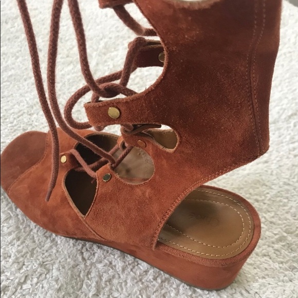 Chloe | Shoes | Chloe Sandal Forster Camel Suede | Poshmark